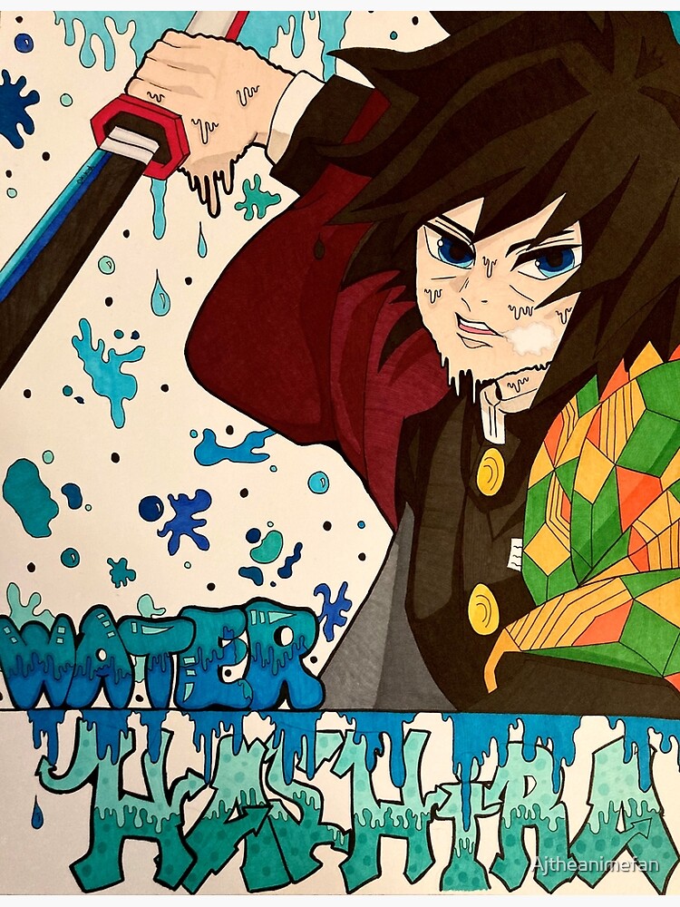 "Drippy Water Hashira " Poster for Sale by Ajtheanimefan | Redbubble