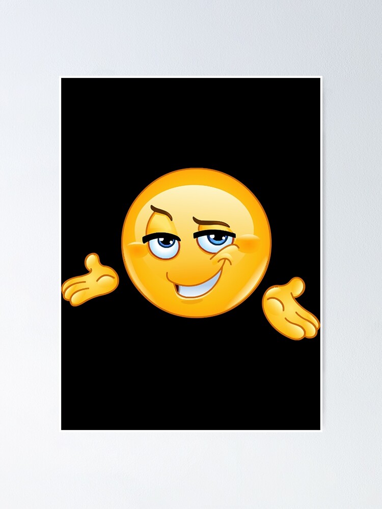 "Confident Presenting Emoji " Poster for Sale by AnarelyChester1 ...
