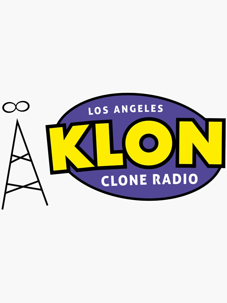 "KLON Los Angeles Clone Radio station logo " Sticker for Sale by ...