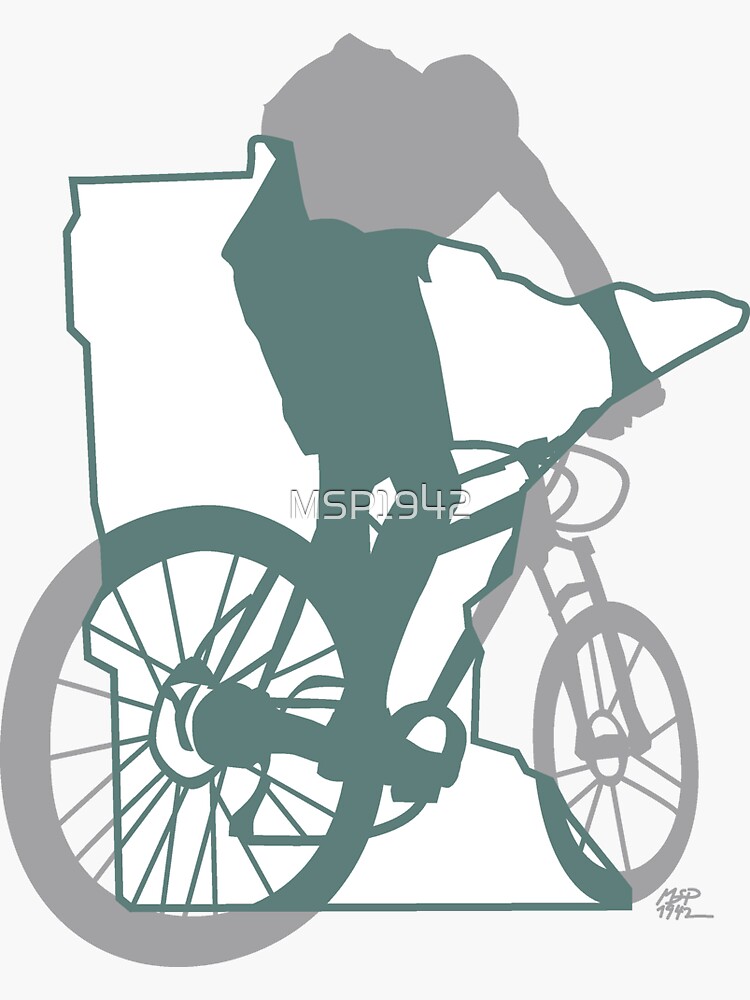 "Minnesota Biker" Sticker for Sale by MSP1942 | Redbubble