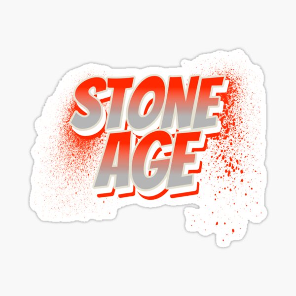 "Stone age Classic" Sticker for Sale by MaxGarner | Redbubble