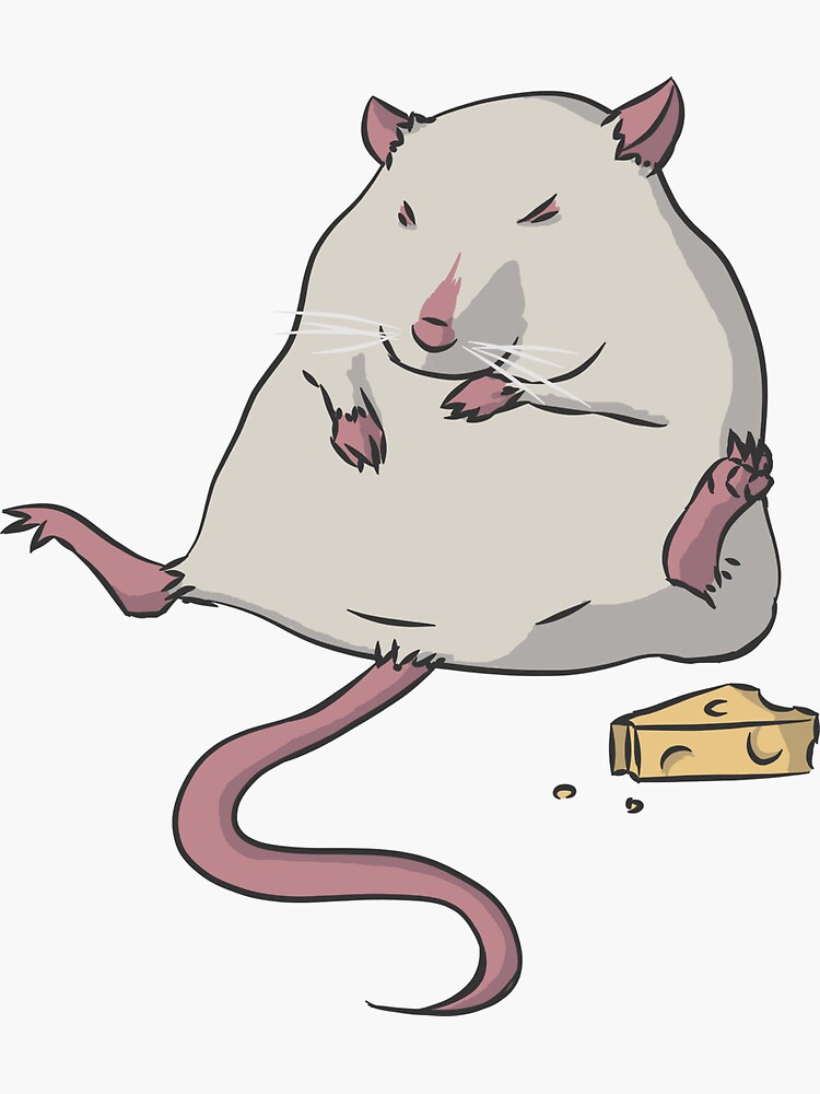 "Very Fat Rat" Sticker for Sale by CoffCake | Redbubble