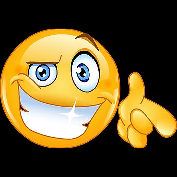 "Cool Emoji Emoticon Pointing at You " Sticker for Sale by ...