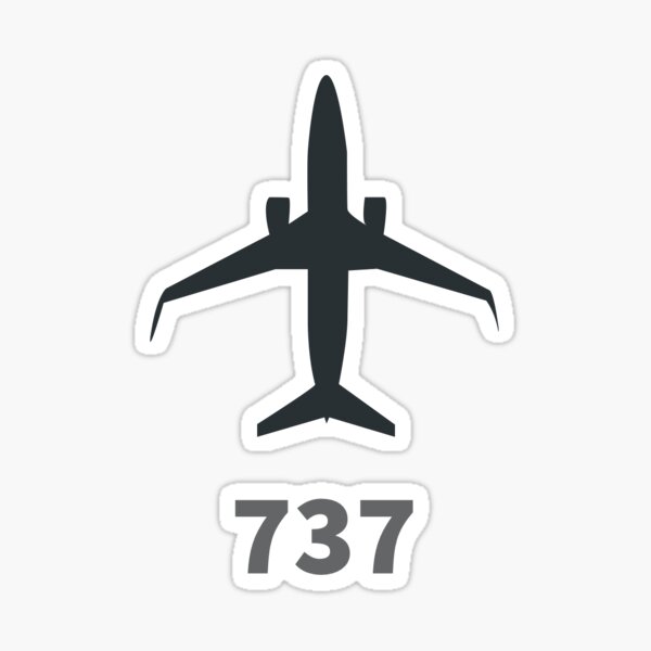 "Boeing 737 design" Sticker for Sale by trqffic | Redbubble
