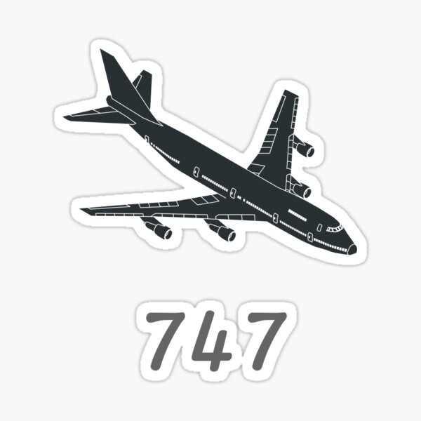 "Boeing 747 design" Sticker for Sale by trqffic | Redbubble