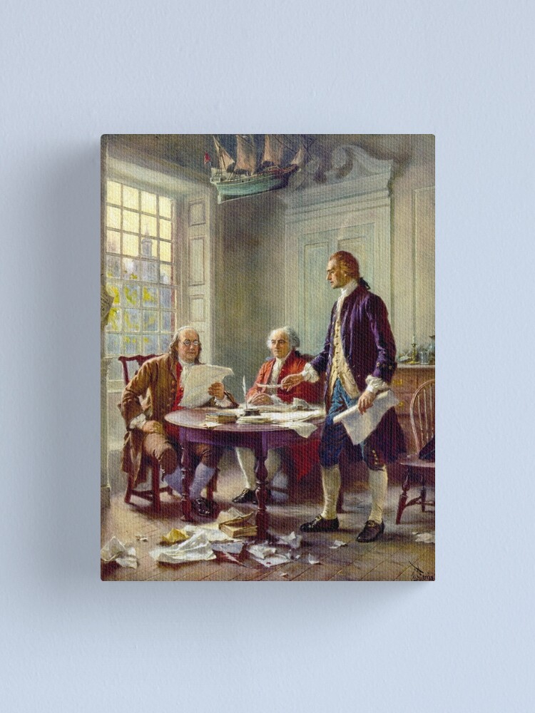 "Jean-Leon Gerome Ferris's Writing the Declaration of Independence in ...
