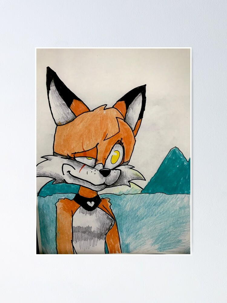 "Shrugging Fox " Poster by ShadowCove | Redbubble