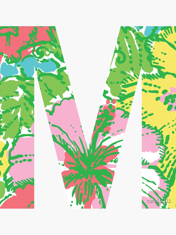 "M" Sticker for Sale by caro111111 | Redbubble