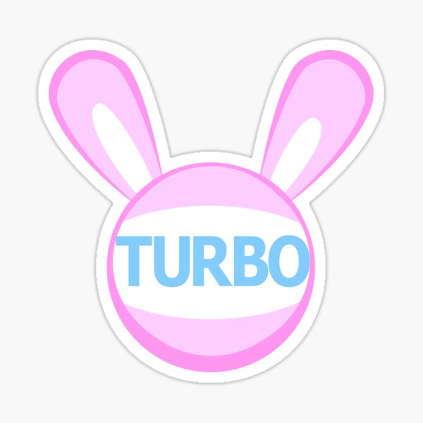 "Turbo Bunny Decal" Sticker for Sale by Doodle-Roodle | Redbubble
