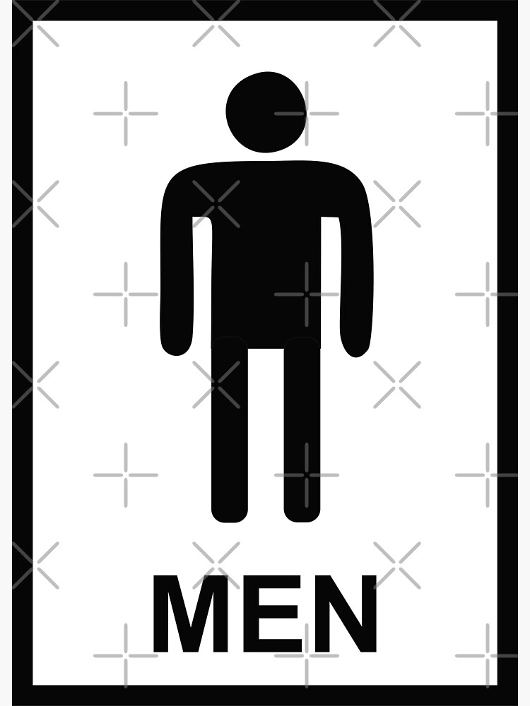 "Men's toilet" Sticker for Sale by FaisalCreations | Redbubble