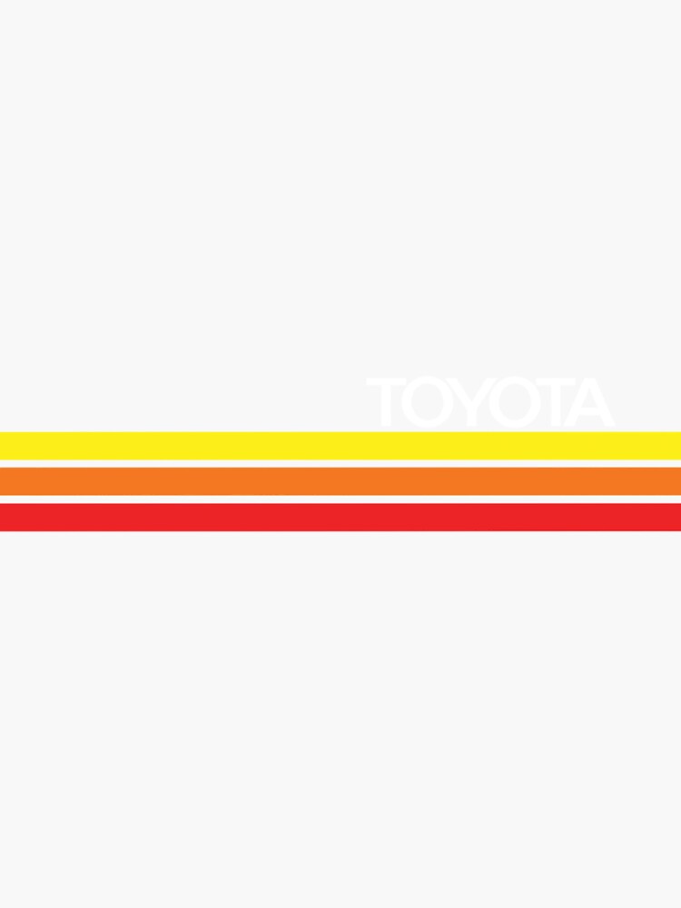 "Toyota Racing Colors Classic" Sticker for Sale by JohnJam01 | Redbubble