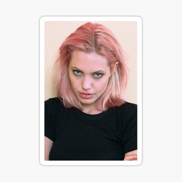 "angie pink hair" Sticker for Sale by MooreChastain | Redbubble