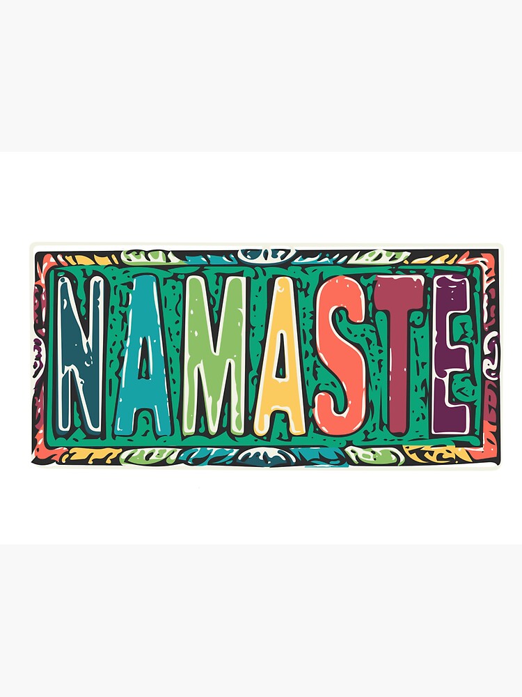 "Namaste" Sticker for Sale by Westyway85 | Redbubble
