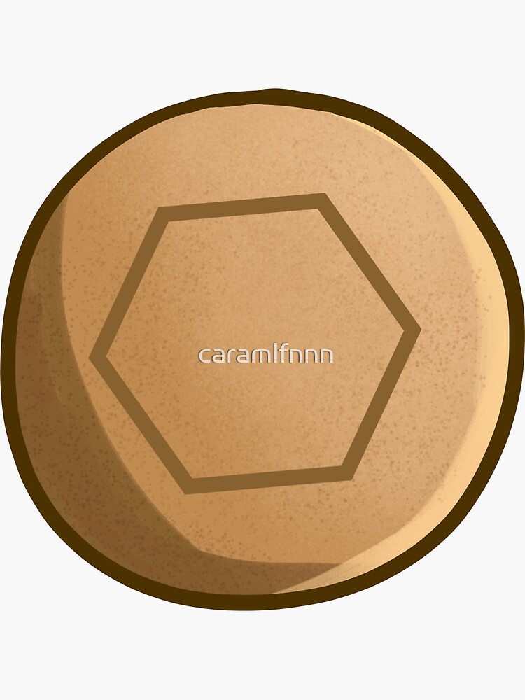 "Hexagon Squid Game Dalgona Cookie Honeycomb Needle Netflix " Sticker ...