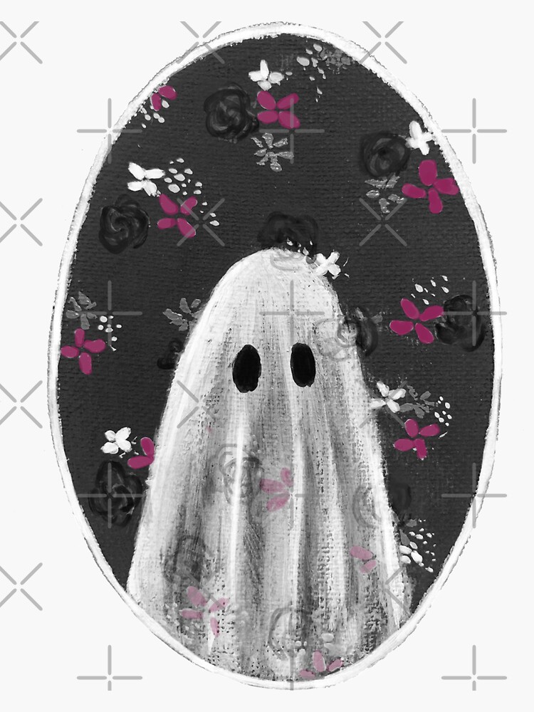 "Ace Ghost Portrait " Sticker for Sale by sararosalie | Redbubble