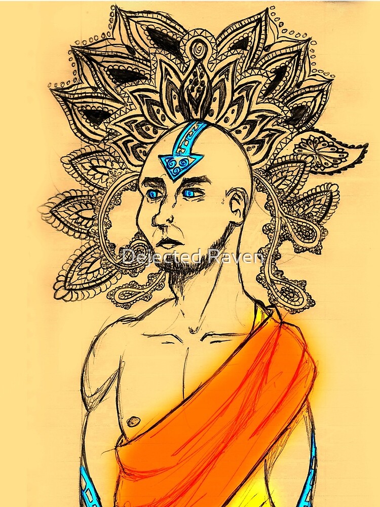 "Mandala - Avatar Aang" Drawstring Bag for Sale by Goldarcanine | Redbubble