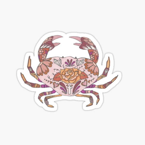 "Crab" Sticker by JemmaSharpe | Redbubble