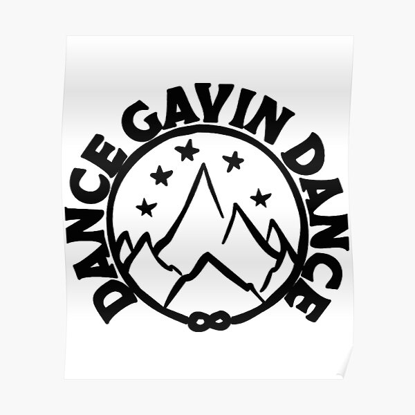 "BLACK LOGO DANCE GAVIN " Poster for Sale by VintageMusicM | Redbubble