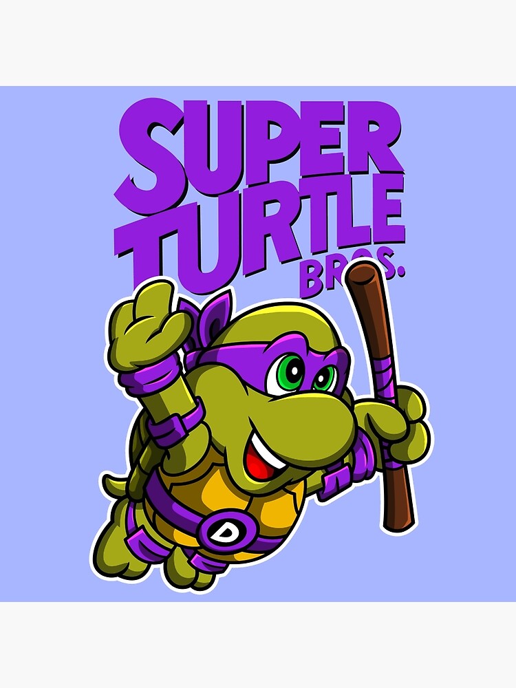 "Super Turtle Bros - Donnie" Poster by Punksthetic | Redbubble