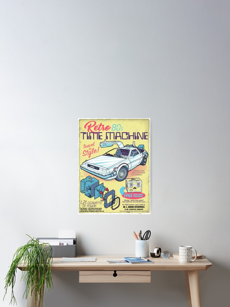 "Retro Time Machine" Poster for Sale by mannypdesign | Redbubble