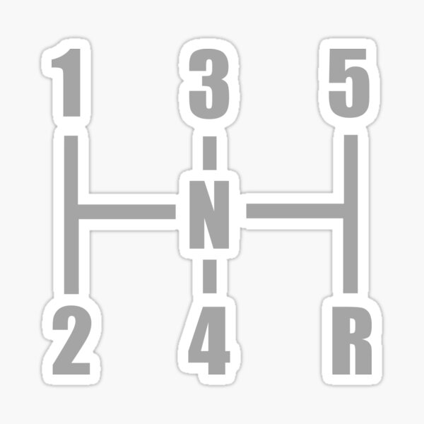 Sticker « Boîte de vitesses manuelle (levier de vitesse) (boîte de ...