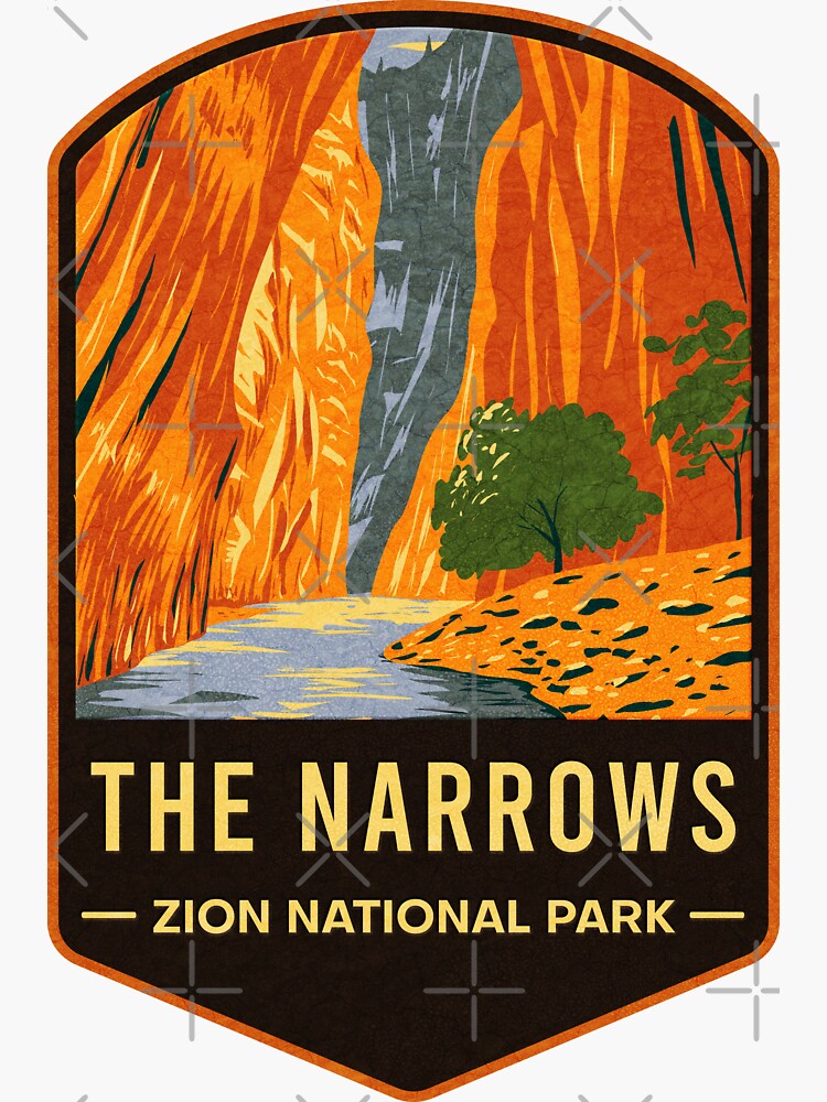 "Zion National Park The Narrows" Sticker for Sale by JordanHolmes ...