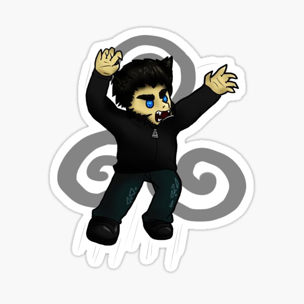"Werewolf - Derek" Sticker for Sale by Nokaru | Redbubble