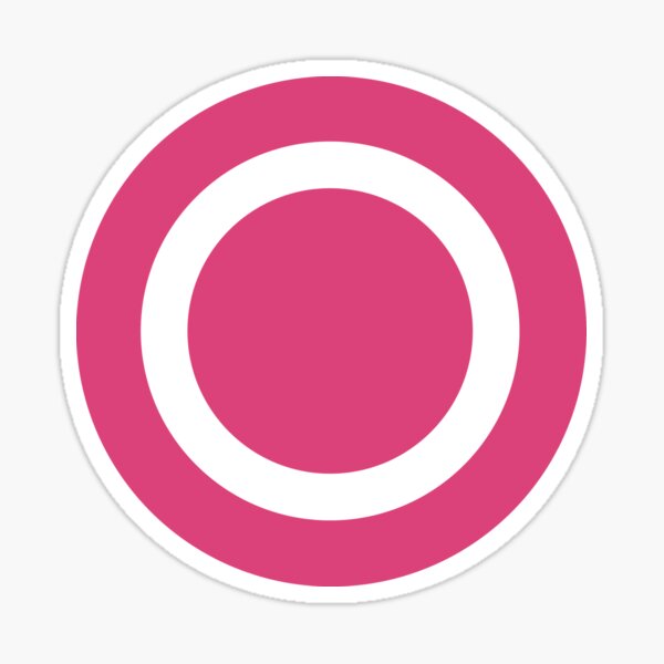 "Circle Invitation red Geometric Shapes Game Play" Sticker for Sale by ...