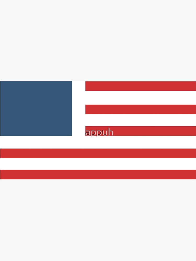 "Minimalist American Flag" Sticker for Sale by appuh | Redbubble