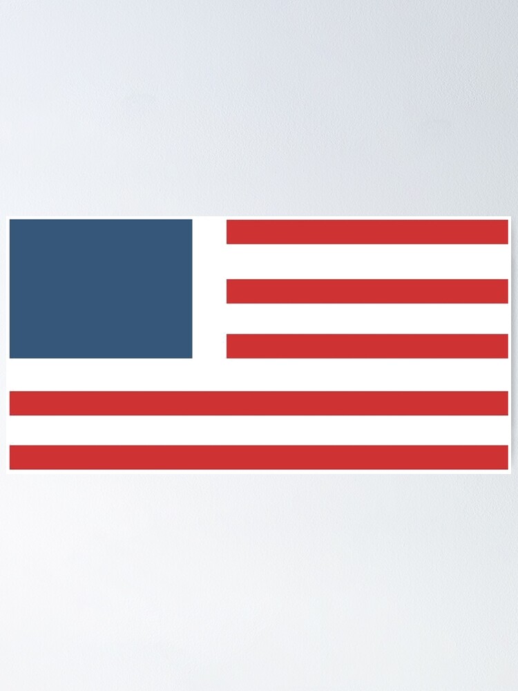 "Minimalist American Flag" Poster for Sale by appuh | Redbubble