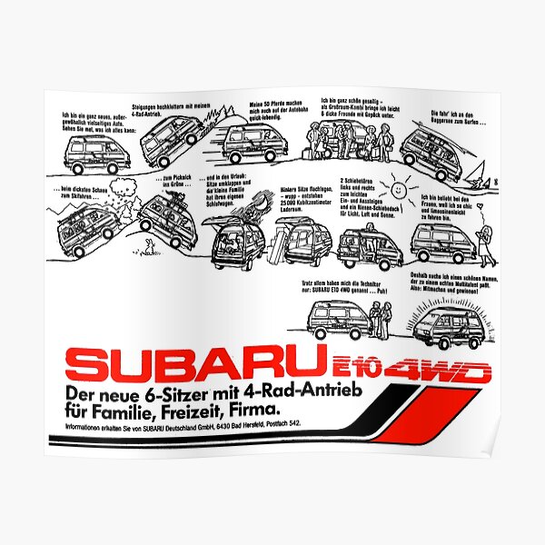 "4WD MOTORHOME - RV - CARAVAN - DORMOBILE - ADVERT" Poster for Sale by ...