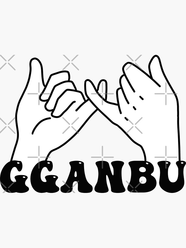 "Gganbu" Sticker for Sale by CricketDoodles | Redbubble