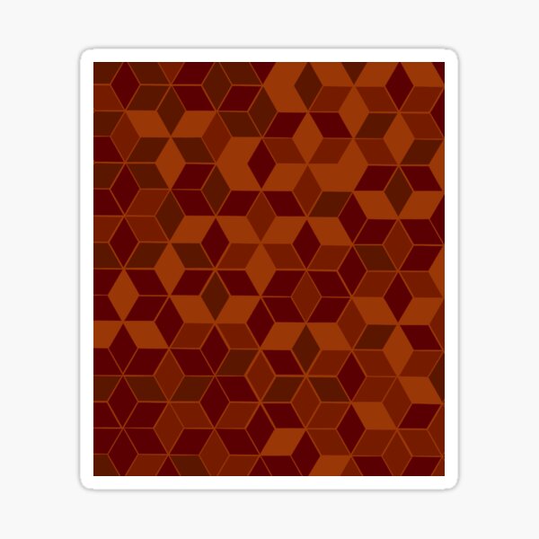 "Burnt Orange Pattern" Sticker for Sale by PashaPatterns | Redbubble