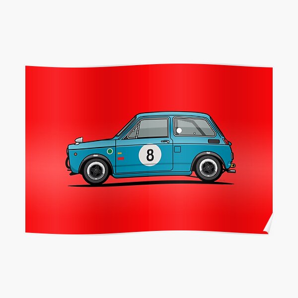 "Honda N600 Blue Kei Race Car" Poster by monkeycom | Redbubble