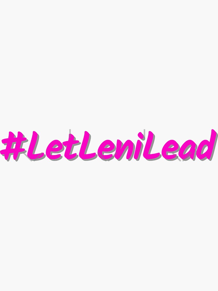 Pegatina «Let Leni Lead - Leni Robredo Support» de InchxInch | Redbubble