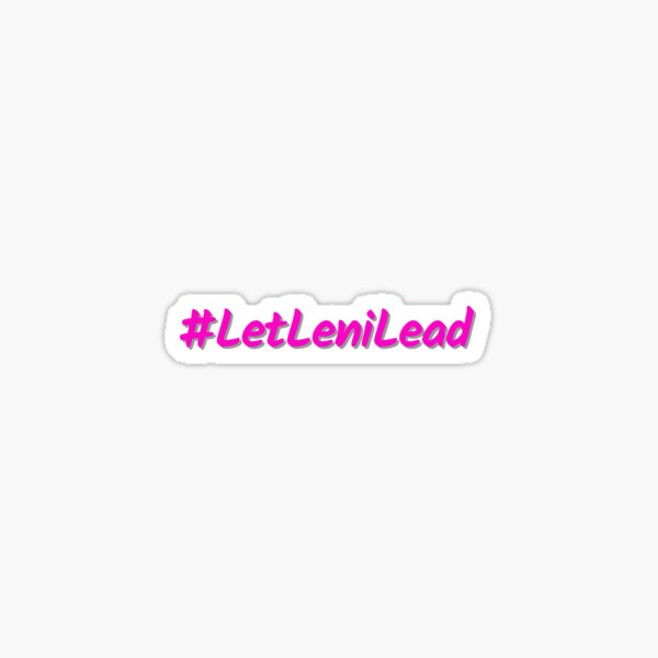 Pegatina «Let Leni Lead - Leni Robredo Support» de InchxInch | Redbubble