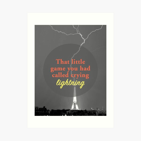 "Crying Lightning " Art Print for Sale by alidamiranda | Redbubble