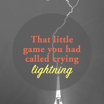 "Crying Lightning " Art Print for Sale by alidamiranda | Redbubble