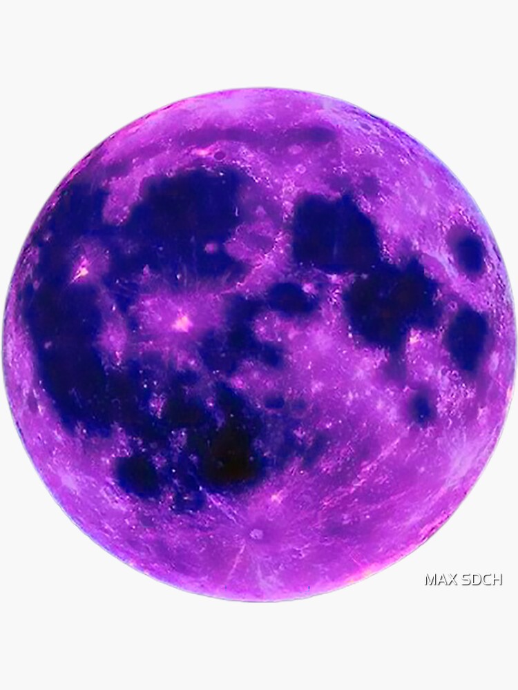 "Purple Moon" Sticker by Sdch-Shop | Redbubble