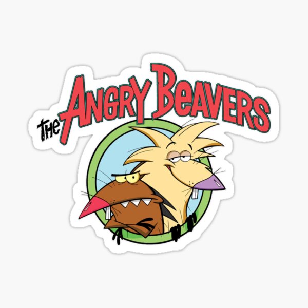 "The Angry Beavers" Sticker for Sale by ShocoShop | Redbubble