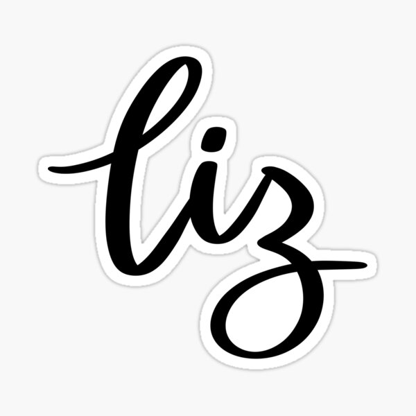 "Liz" Sticker for Sale by ellietography | Redbubble
