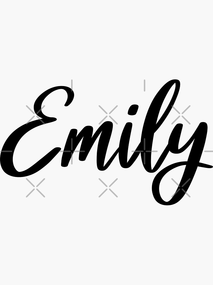 "Emily" Sticker for Sale by ellietography | Redbubble