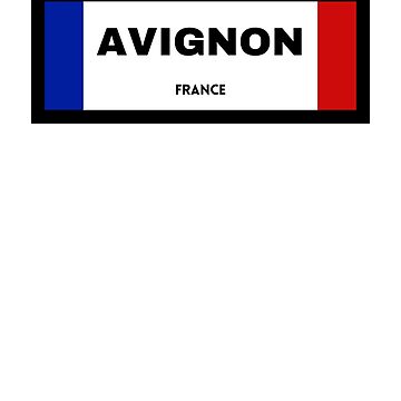 "Avignon City in French Flag" Sticker for Sale by MissBoujiee | Redbubble