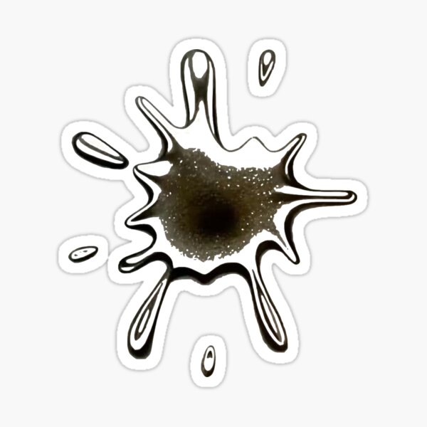 "simple water splash" Sticker for Sale by NoblePrince | Redbubble