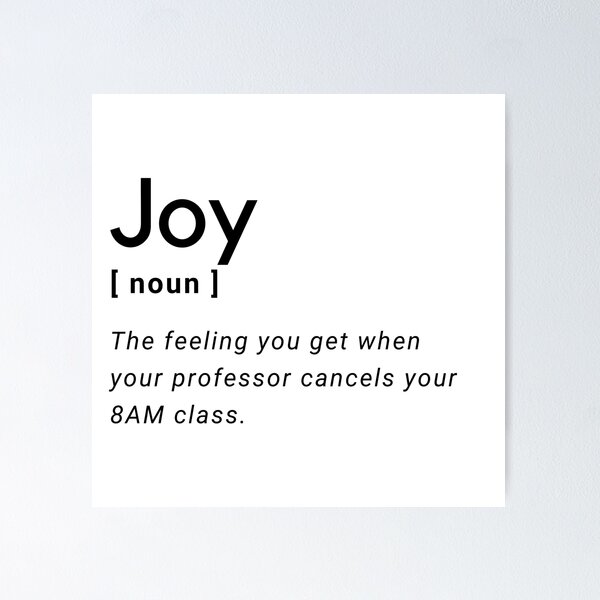 "Joy definition" Poster for Sale by Amine-Creation | Redbubble
