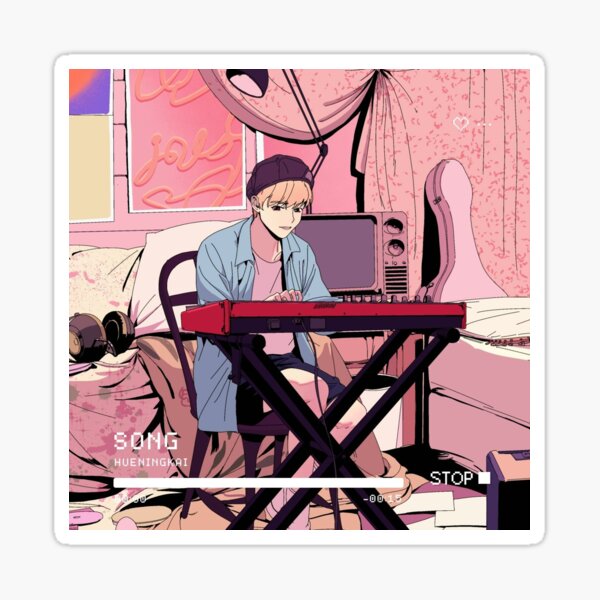 "TXT Hueningkai Chaotic Wonderland " Sticker for Sale by HaloHaloShine ...