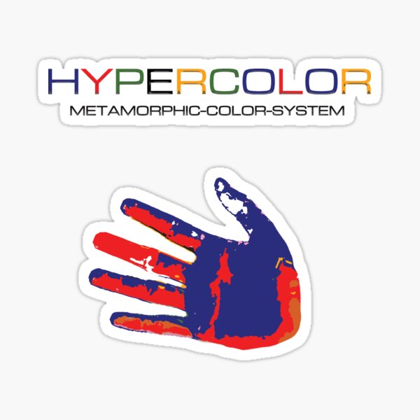 "Hypercolor Metamorphic color system 2021" Sticker for Sale by zemrani1 ...