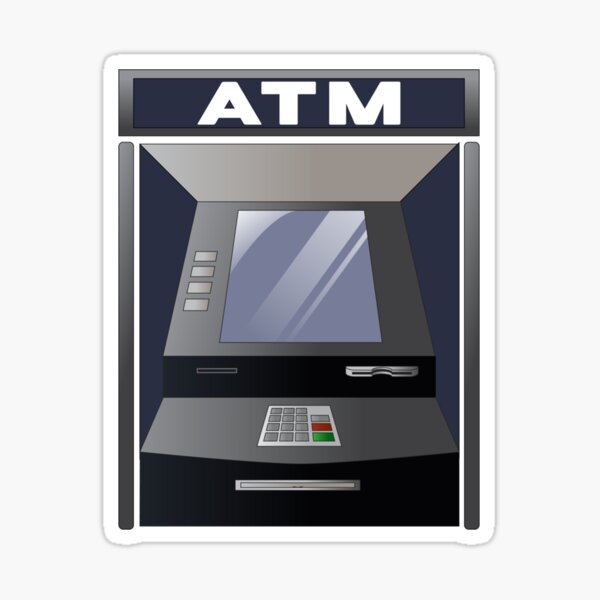 "Automatic Teller Machine (ATM) Costume" Sticker for Sale by ...