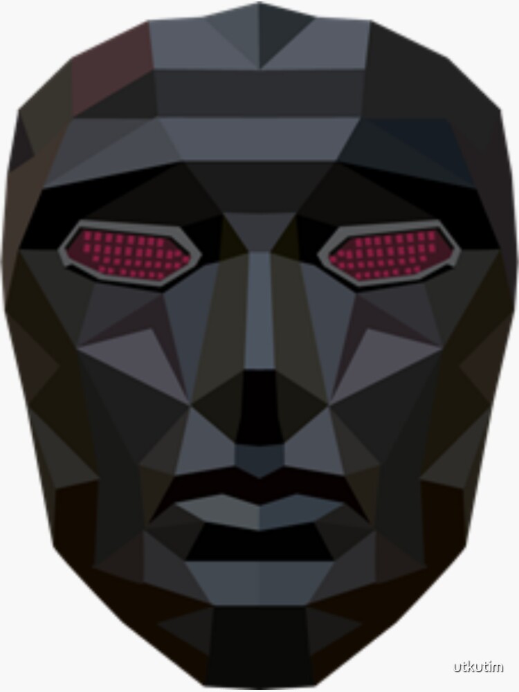 "The Front Man Mask" Sticker for Sale by utkutim | Redbubble