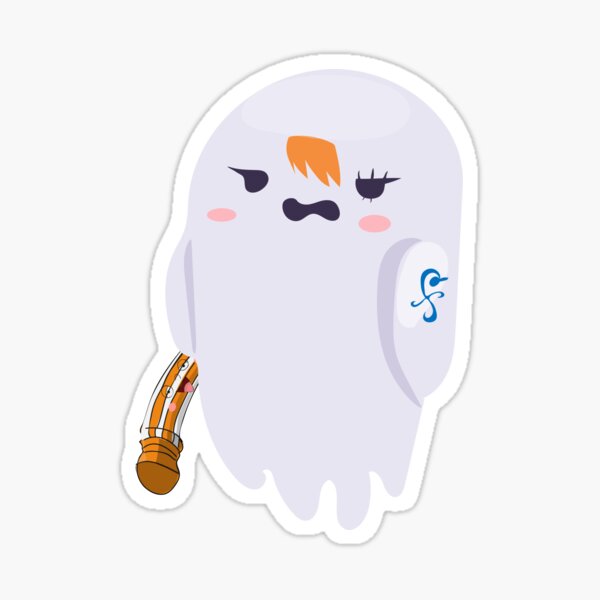 "Ghost of Nami Kawaii Ghost One Piece" Sticker for Sale by a7mad5aif ...
